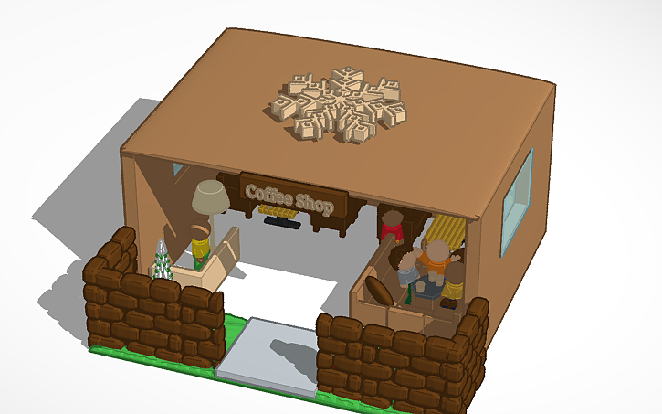 3D design Coffee Shop - Tinkercad