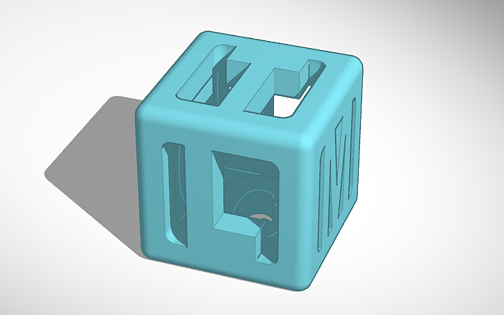 3D design Dice Tom - Tinkercad