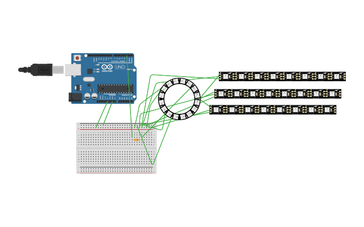 Circuit design pixel - Tinkercad