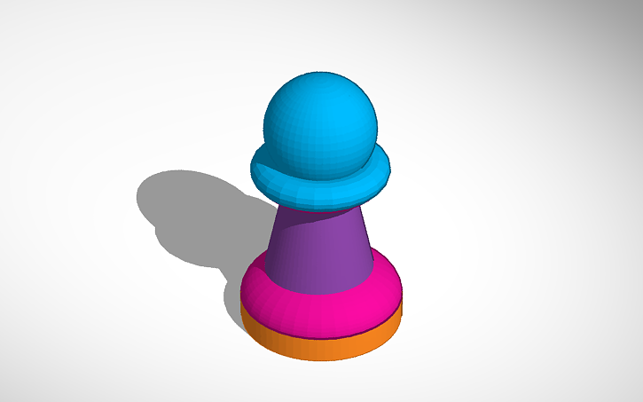 3D design Chess Pawn | Tinkercad