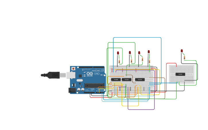 Circuit design Tp1-FPGA - Tinkercad