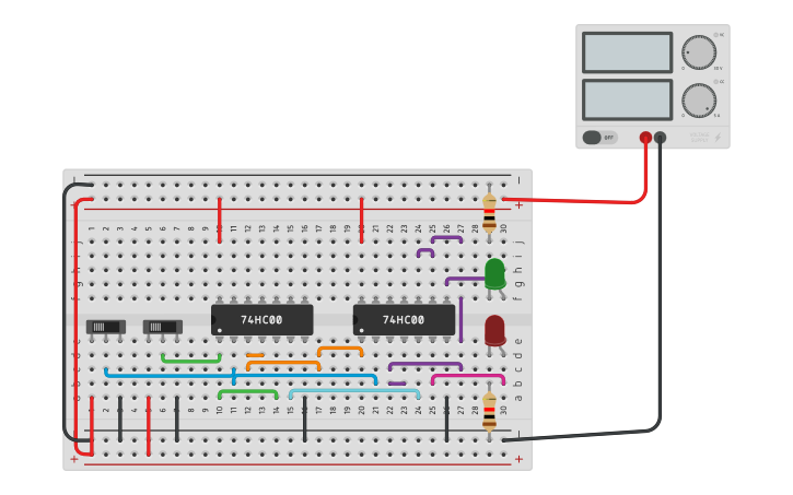 Circuit Design Half Subtractor Using Nand Tinkercad
