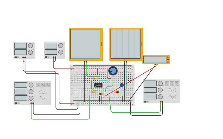 Circuit design Low pass filter - Tinkercad Circuit design Low pass filter - Tinkercad