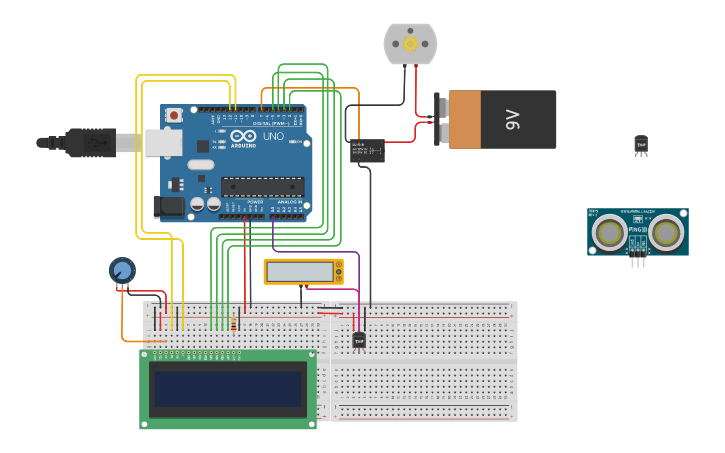 Circuit design Exemplo - Projeto IEE - 1S/2019 | Tinkercad