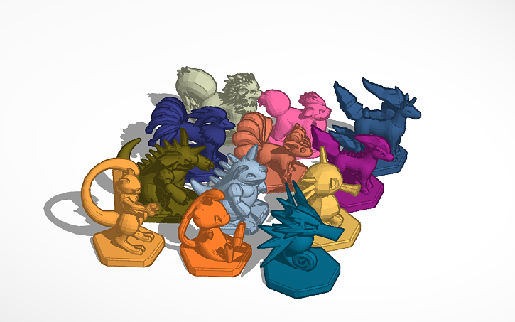 3D design pokemon - Tinkercad