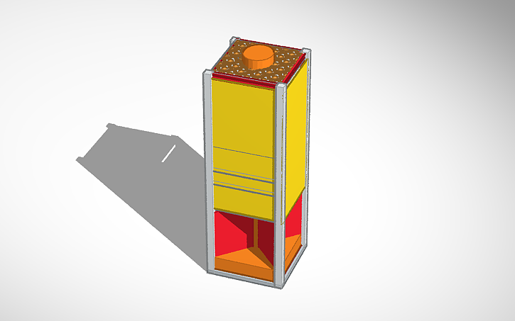 3D design Cubesat 3U - Tinkercad