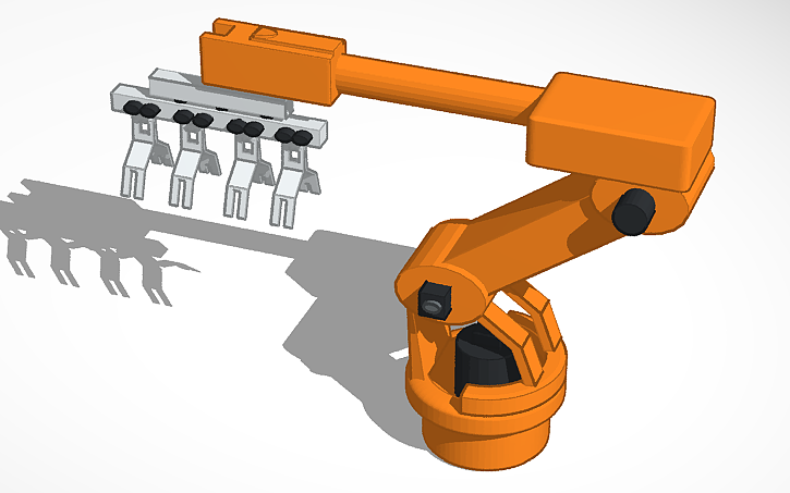 3D design Fattaya Amorte_Cnding Robot Arm_9 November 2022 | Tinkercad