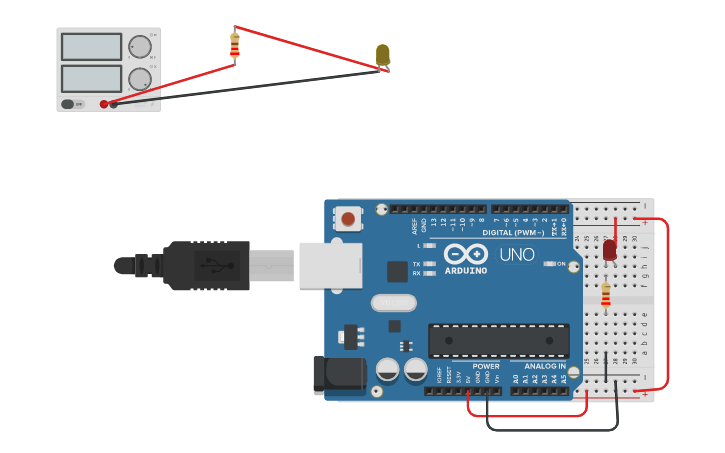 Circuit design Blink prender y apagar un led | Tinkercad Circuit design Blink prender y apagar un led | Tinkercad