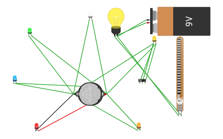 Circuit design led light circut | Tinkercad