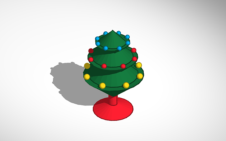 3D design Christmas tree | Tinkercad