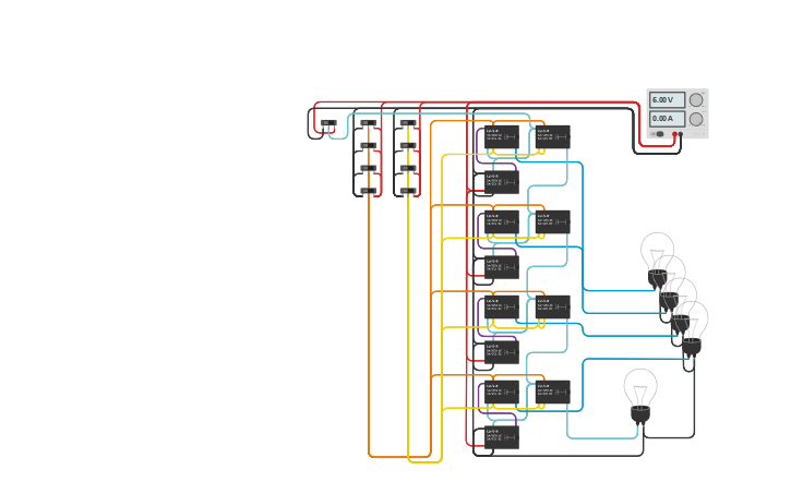 Circuit design [Relay][Computer] 4 bits Full additionner with carry ...