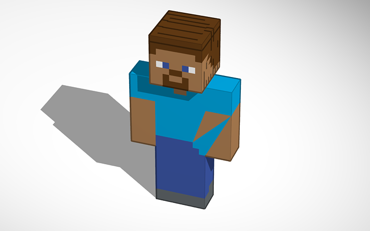 3D design Minecraft Steve | Tinkercad