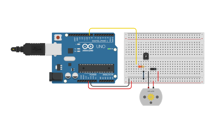 Circuit Design Arduino Dc Motor Tinkercad