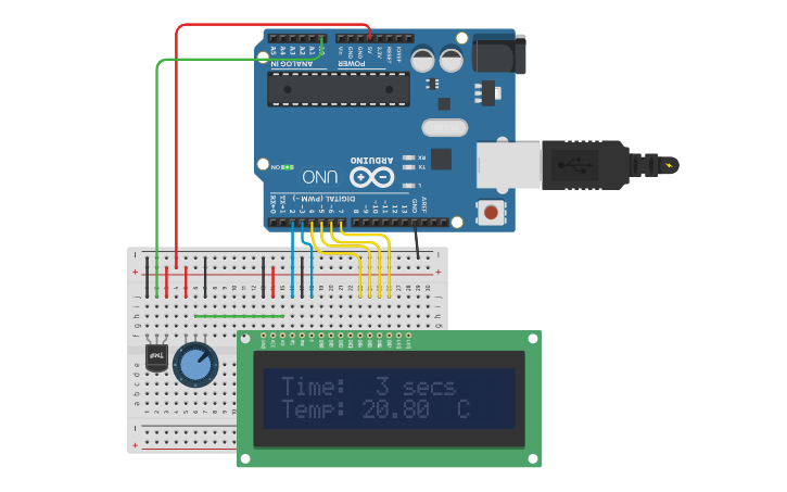 Circuit Design Exp 2 2 Temperature And Humidity Tinkercad