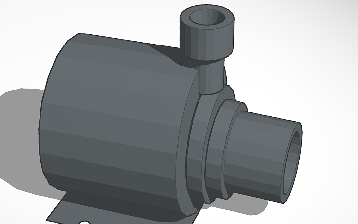 3D design water pump - Tinkercad