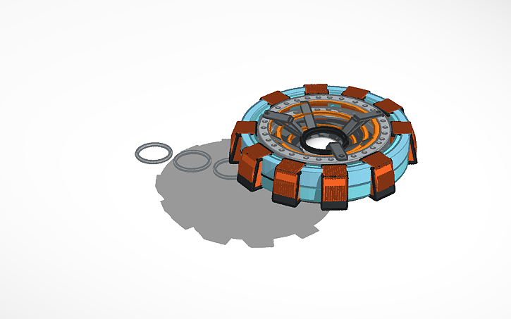 3D design Arc reactor - Tinkercad