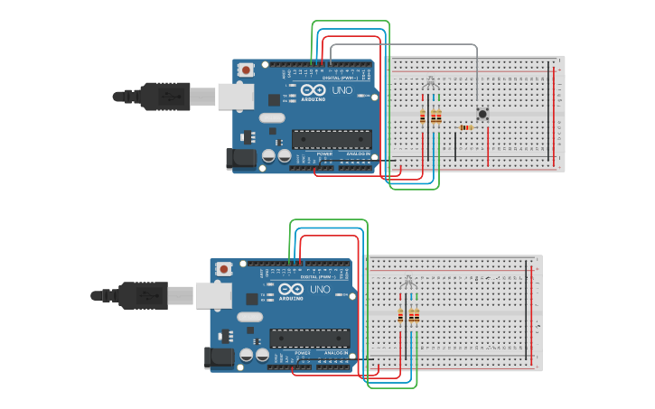 Circuit design TEST EXAM RGB - Tinkercad
