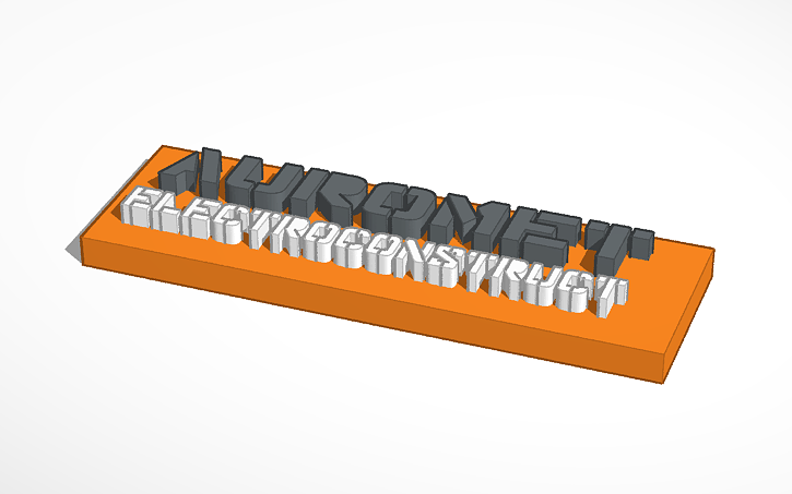 3D design breloc auromet - Tinkercad