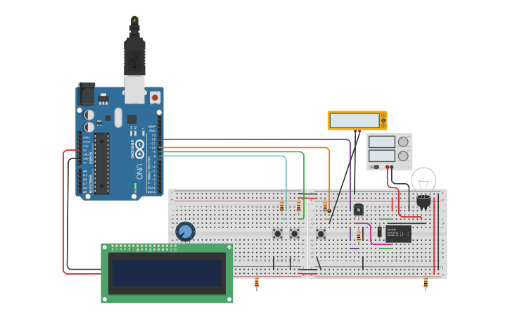 Circuit design Temporizador - Tinkercad