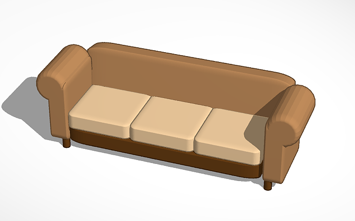 3D design sofa - Tinkercad
