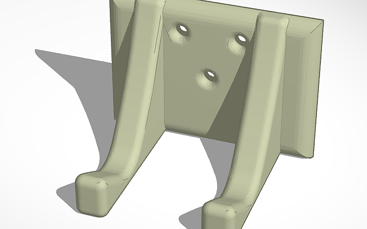 3D design (Public) Wall Controller Mount - Tinkercad