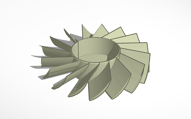 3D design aspas ventilador 80 mm - Tinkercad