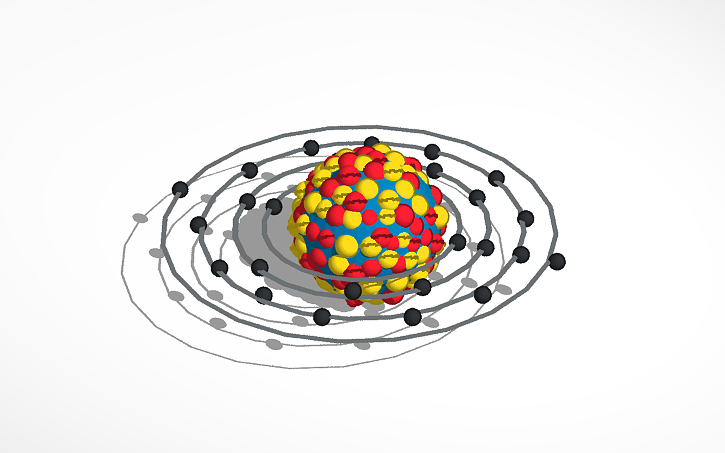 3d Design Atomic Model Tinkercad