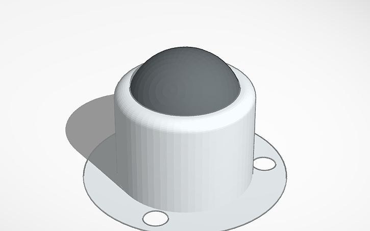 3D design Castor Wheel - Tinkercad