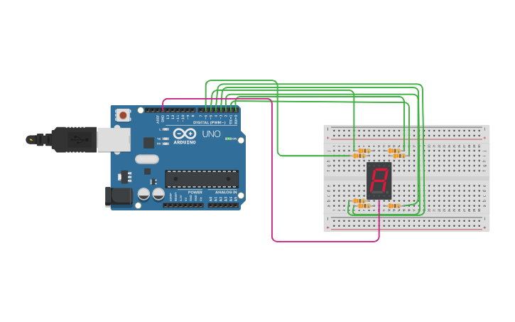 Circuit design Letras | Tinkercad