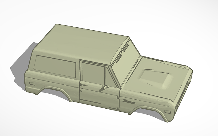 3D design First-Gen Ford Bronco Scan - Tinkercad