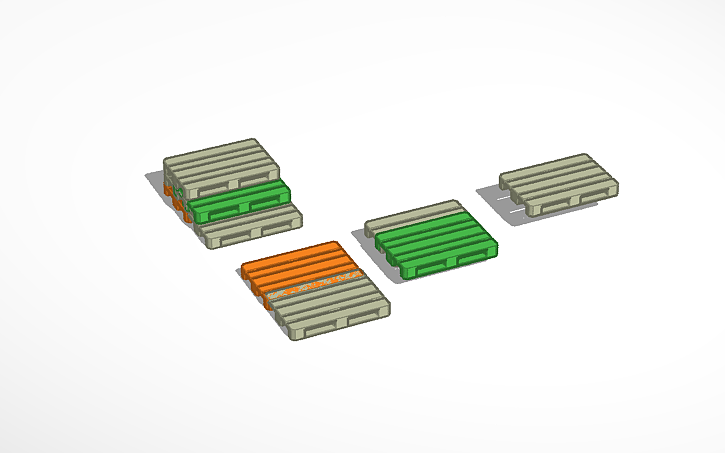 3d Design Schody Z Palet Tinkercad