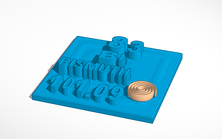 3D design Bismuth atom RRHS lacey chem chris leiba | Tinkercad