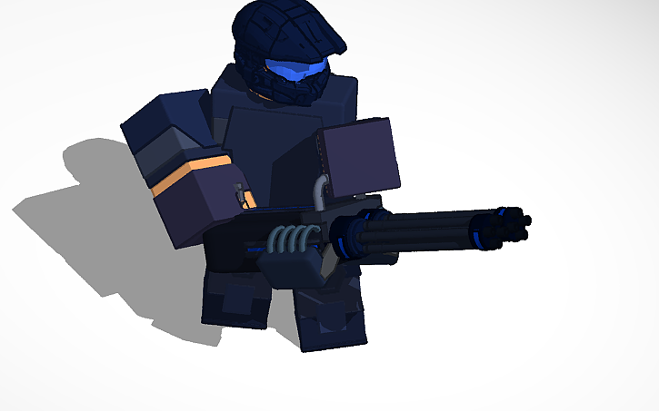 3D design TDS minigunner (Tower Defense Simulator) - Tinkercad