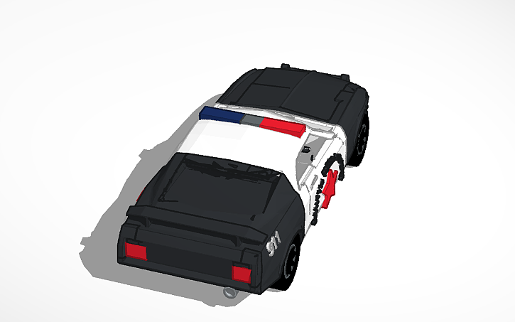 3D design Police Car - Tinkercad