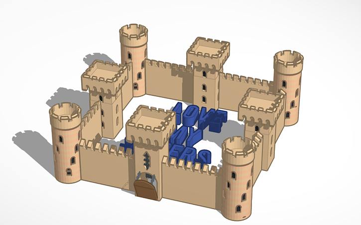 3D design castle | Tinkercad