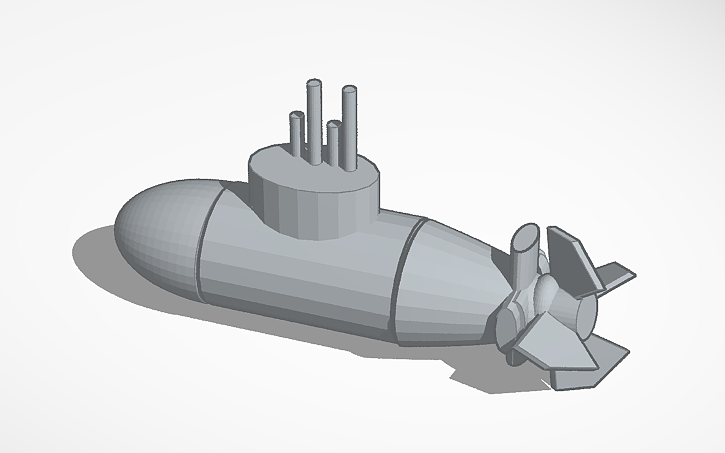 3D design Submarine - Tinkercad