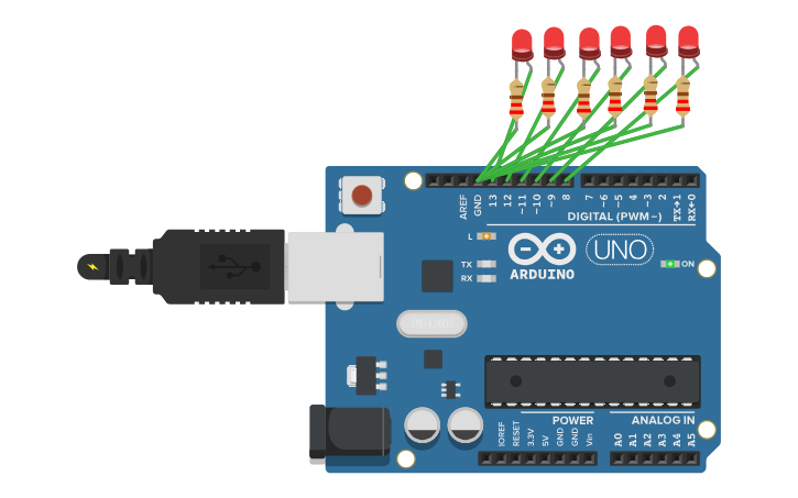 Circuit design Pisca-pisca - Tinkercad