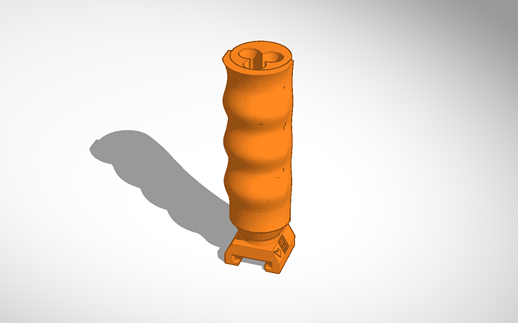 3D design Nerf Tactical Rail Vertical Grip - Tinkercad