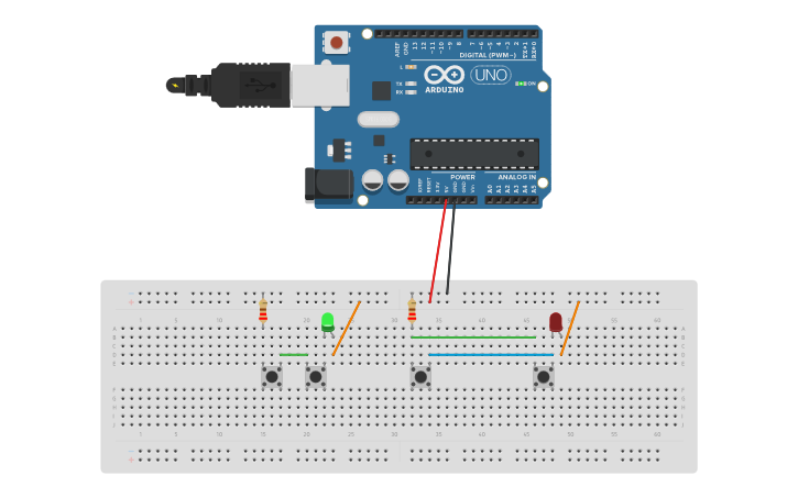Circuit design The Parallel Circuit | Tinkercad