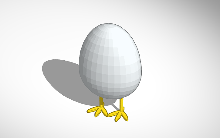 3D design egg man - Tinkercad