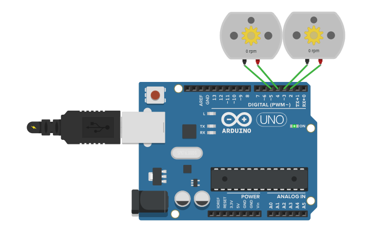 Circuit design BLUETOOTH CAR - Tinkercad