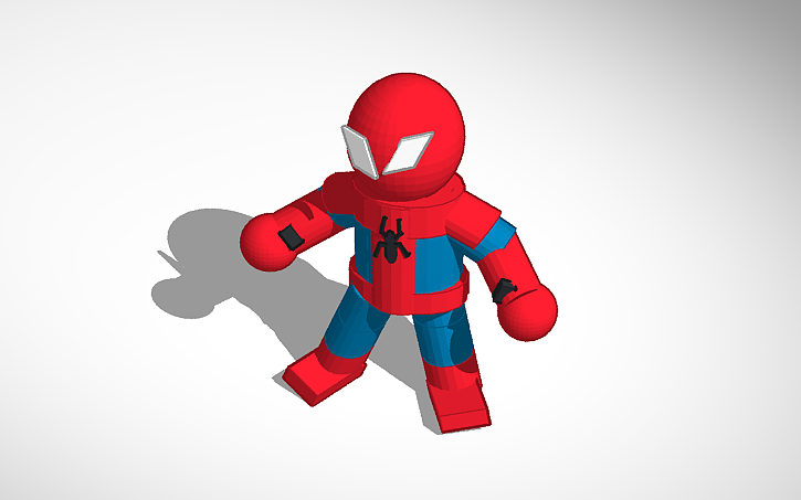 3D design Spider Man - Tinkercad