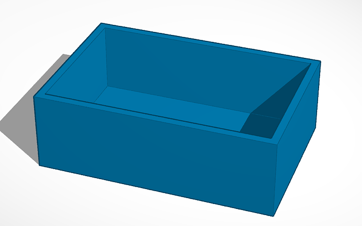 3D design empty box - Tinkercad