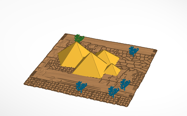 3D design ancient egyptian pyramid | Tinkercad