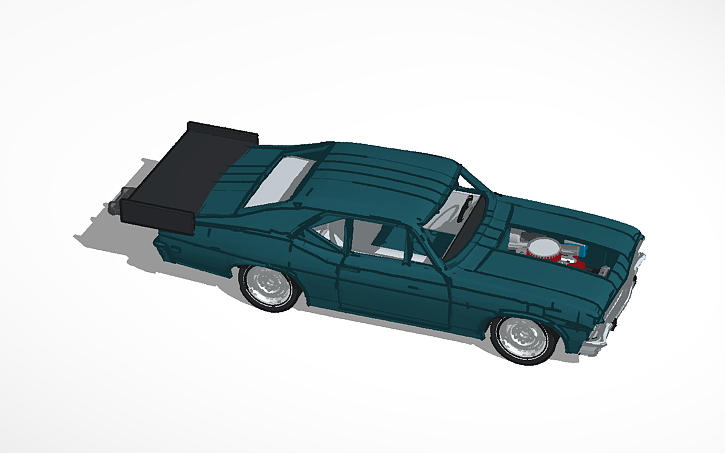 3D design dragster chevy nova ss - Tinkercad