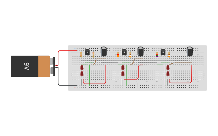 Circuit design Super LED Chaser Project | Tinkercad Circuit design Super LED Chaser Project | Tinkercad
