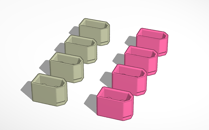 3D design XT60 6x - Tinkercad