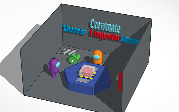 3D design Among Us - Samuel Pérez - Tinkercad