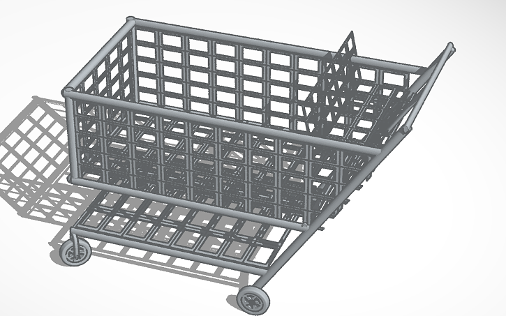 3D design Shopping cart - Tinkercad