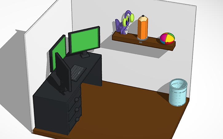 3d Design The Gaming Setup Tinkercad